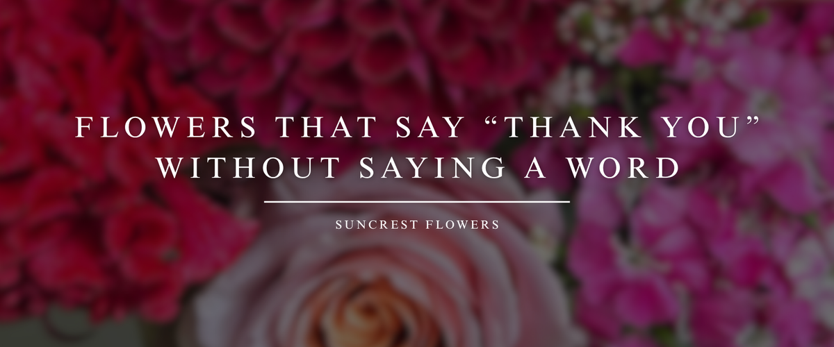 Flowers That Say “Thank You” Without Saying a Word – Suncrest Flowers